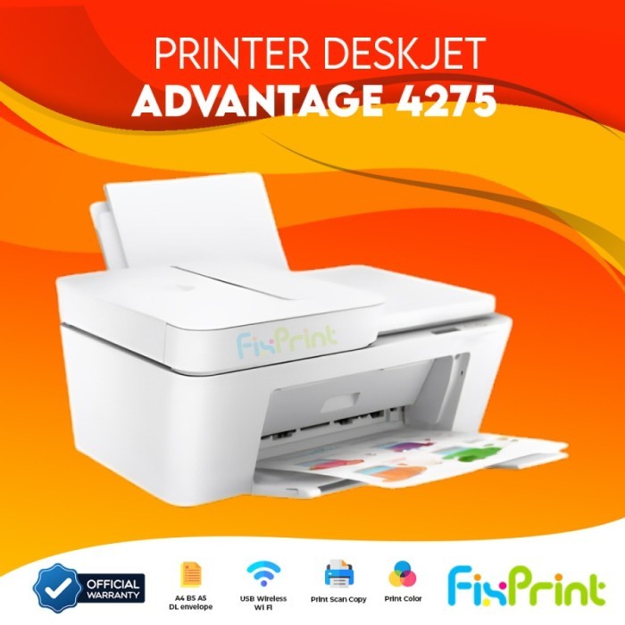 Jual Printer HP Deskjet 4275 Ink Advantage Print Scan Copy All in One WiFi Multifungsi Wireless ...