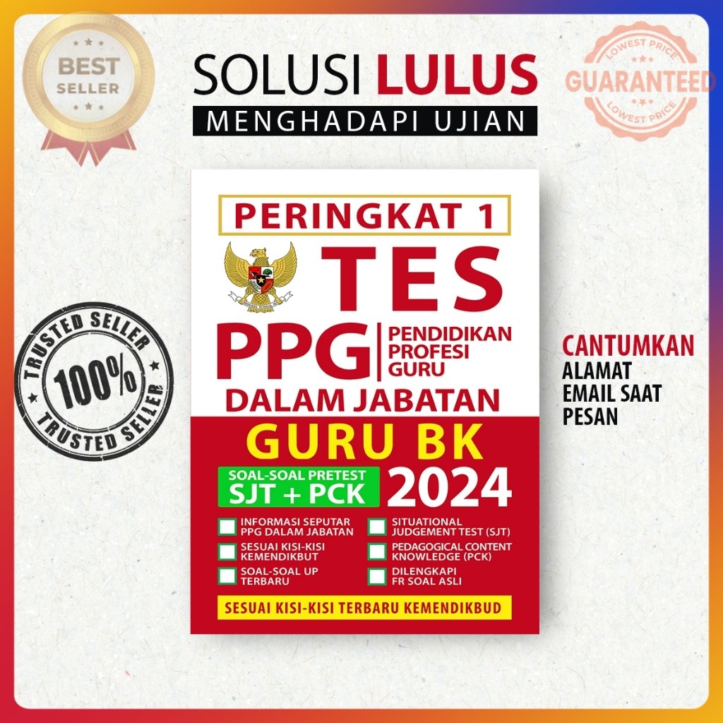 Jual LULUS PPG GURU BK (BIMBINGAN KONSELING) DALAM JABATAN 2024 ...