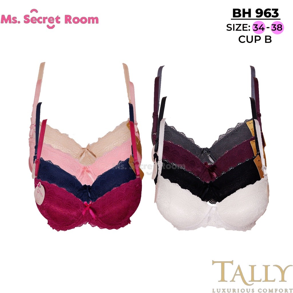 Jual TALLY BRA BH 963 I BAHAN RENDA | SIZE 34-38 | CUP B | 3/4 CUP ...