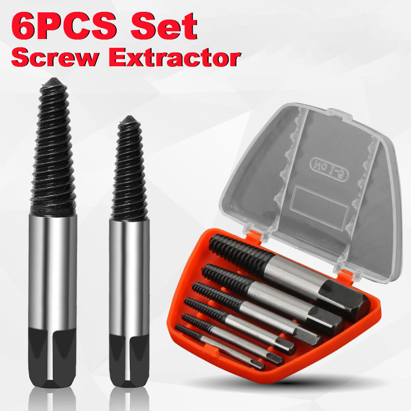 Jual 【6PCS】Screw Extractor Set /Alat Pembuka Baut Kran Rusak Pipe Screw ...