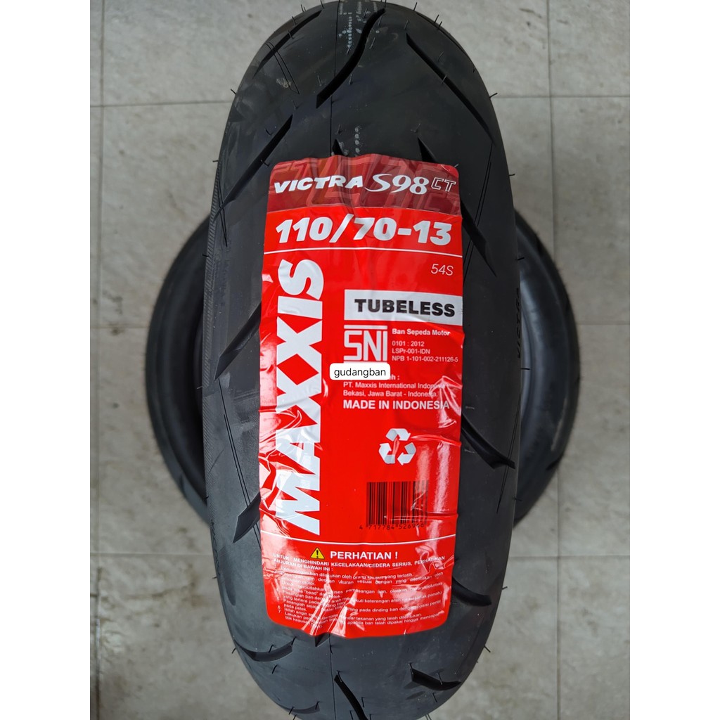 Jual ( CT - RING 13 ) VICTRA CT !!! 110 / 70 - 13 MAXXIS S98 ORIGINAL ...
