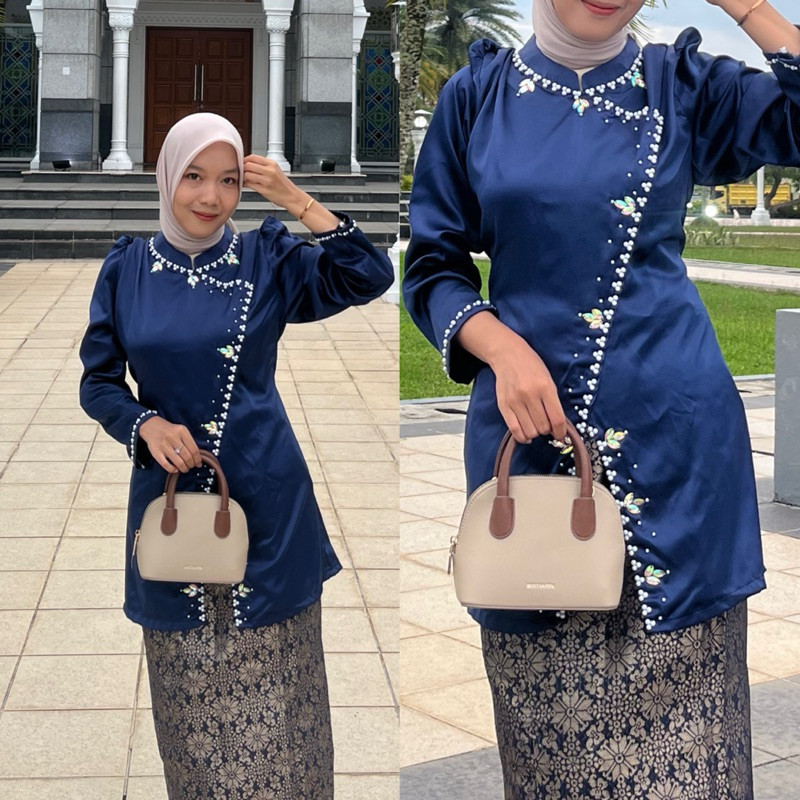 Jual one set hana kurung malaysia set kondangan songket melayu ...