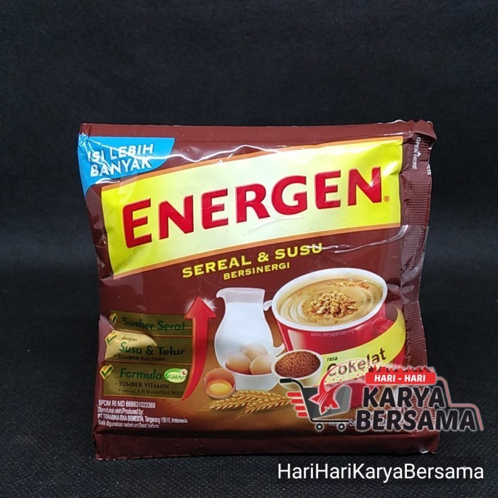 Jual MINUMAN SEREAL ENERGEN COKELAT SACHET PACK 5'S X 30GR | Shopee ...