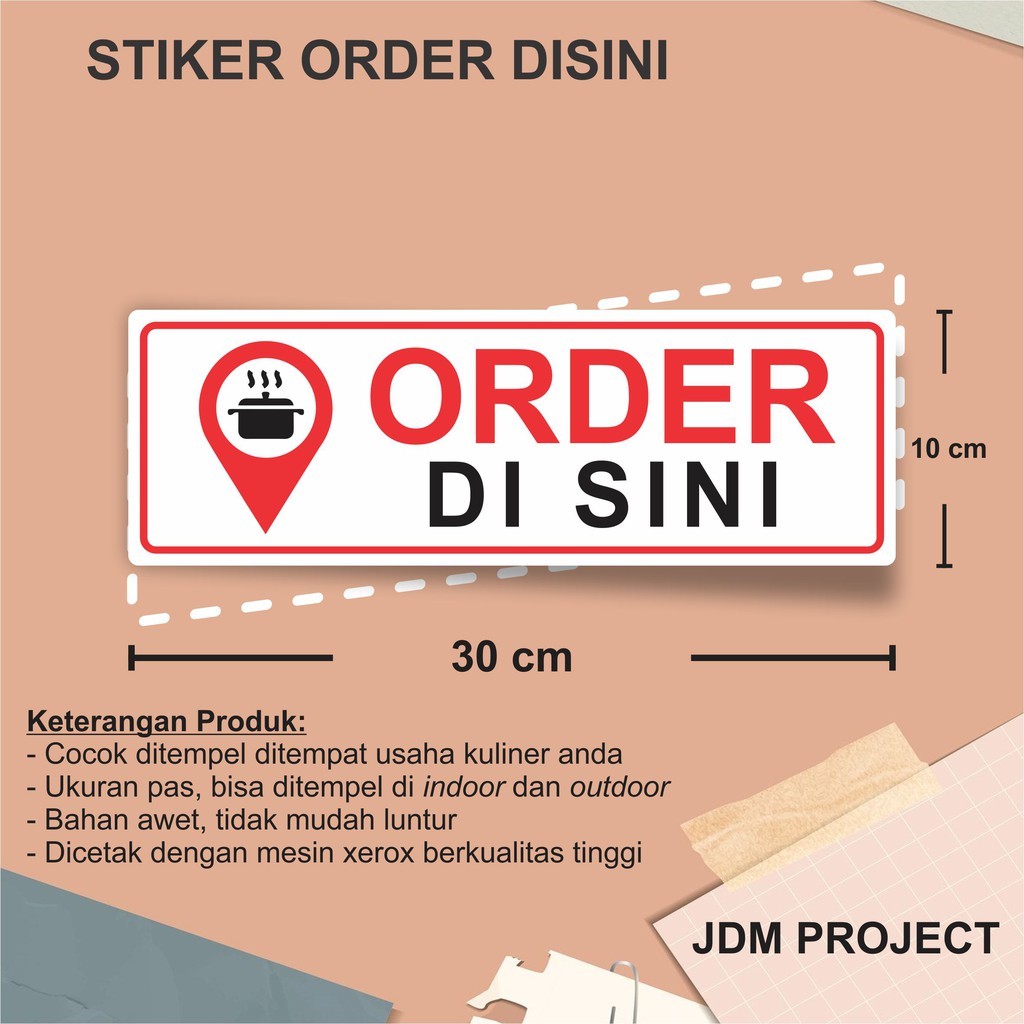 Jual Cetak Kilat - Stiker Order Disini Sticker order here Murah ...