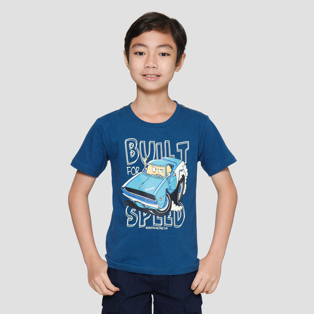 Jual Little M Built For Speed Kaos Lengan Pendek Anak Laki-Laki ...