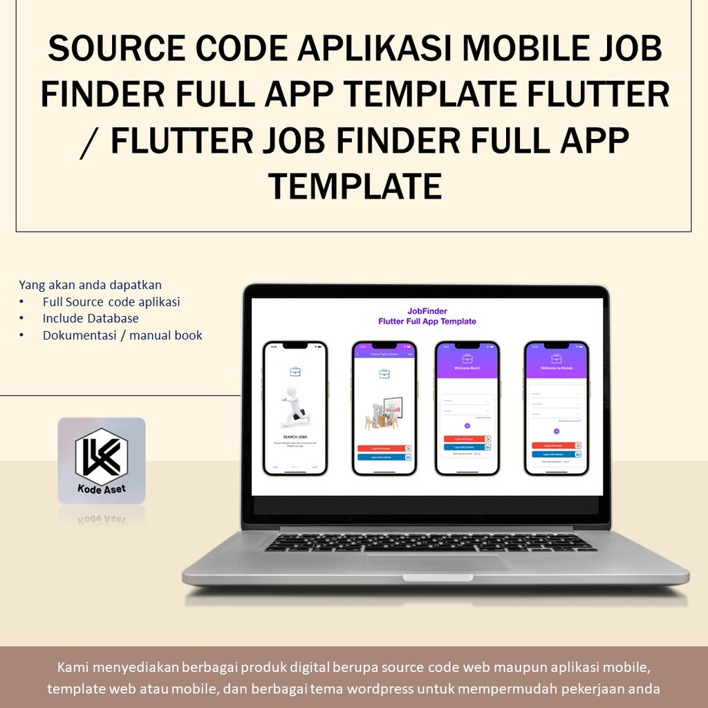 Jual SOURCE CODE APLIKASI MOBILE JOB FINDER FULL APP TEMPLATE FLUTTER ...