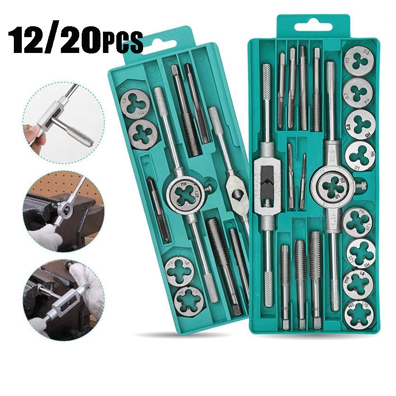 Jual Hand Die Tap M3-M12 Tap Die Set 12 20 pcs Alat Snai dan Tap Ulir Dart Mur Baut Alat Senai ...
