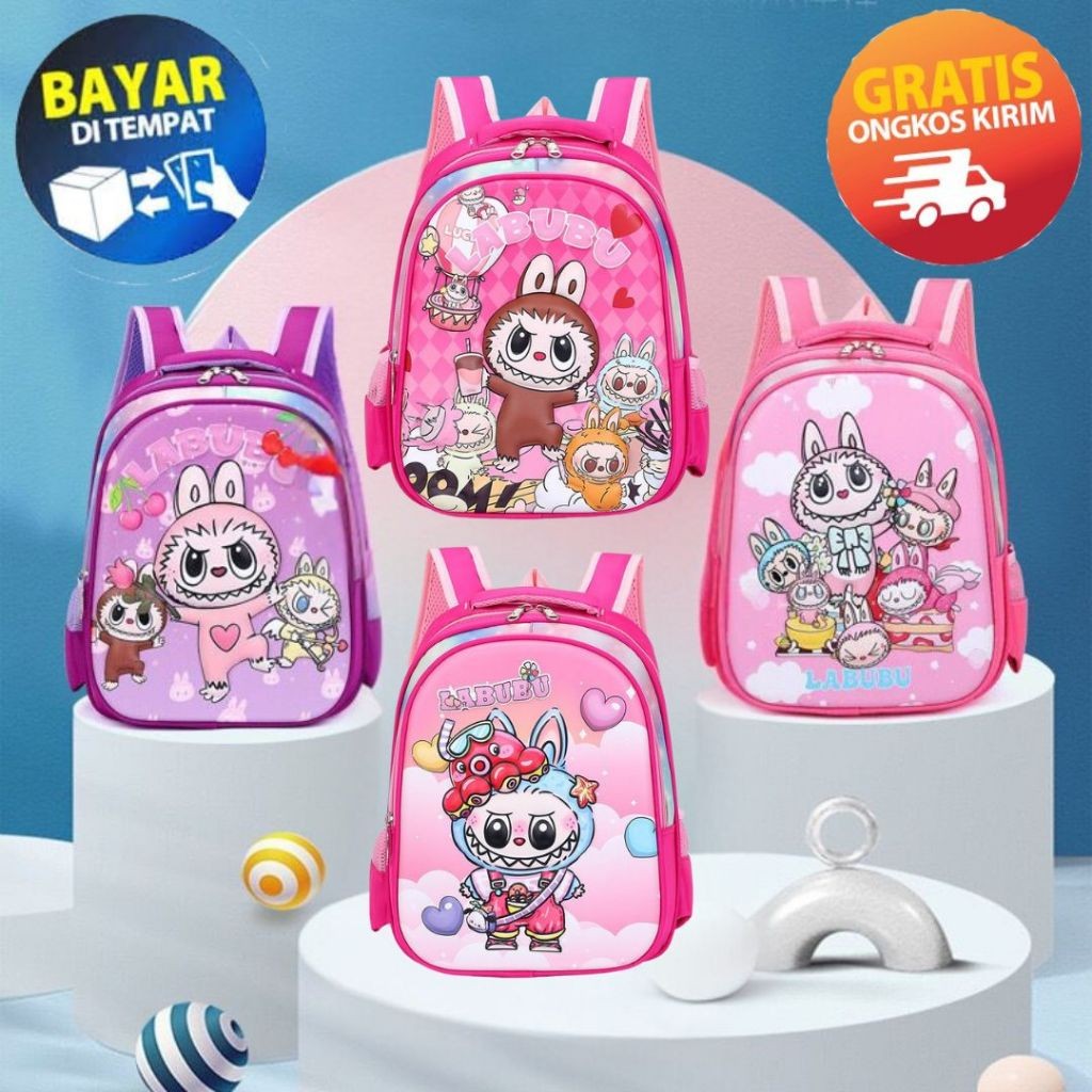 Jual DG46RK BK230 - TAS SEKOLAH TAS RANSEL ANAK KARAKTER LABUBU TAS SEKOLAH ANAK TAS ANAK TK TAS ...
