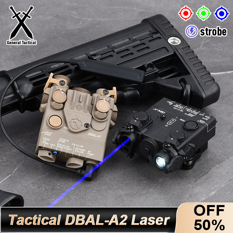 Jual WADSN Airsoft Tactical DBAL A2 Laser Red dot Green Blue Indicator IR Lens LED White Light ...