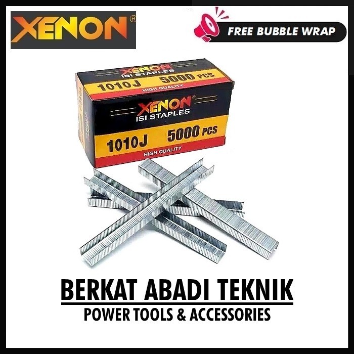Jual XENON 1010J Isi Staples Mesin Paku Tembak U Mata Air Nailer Nail ...