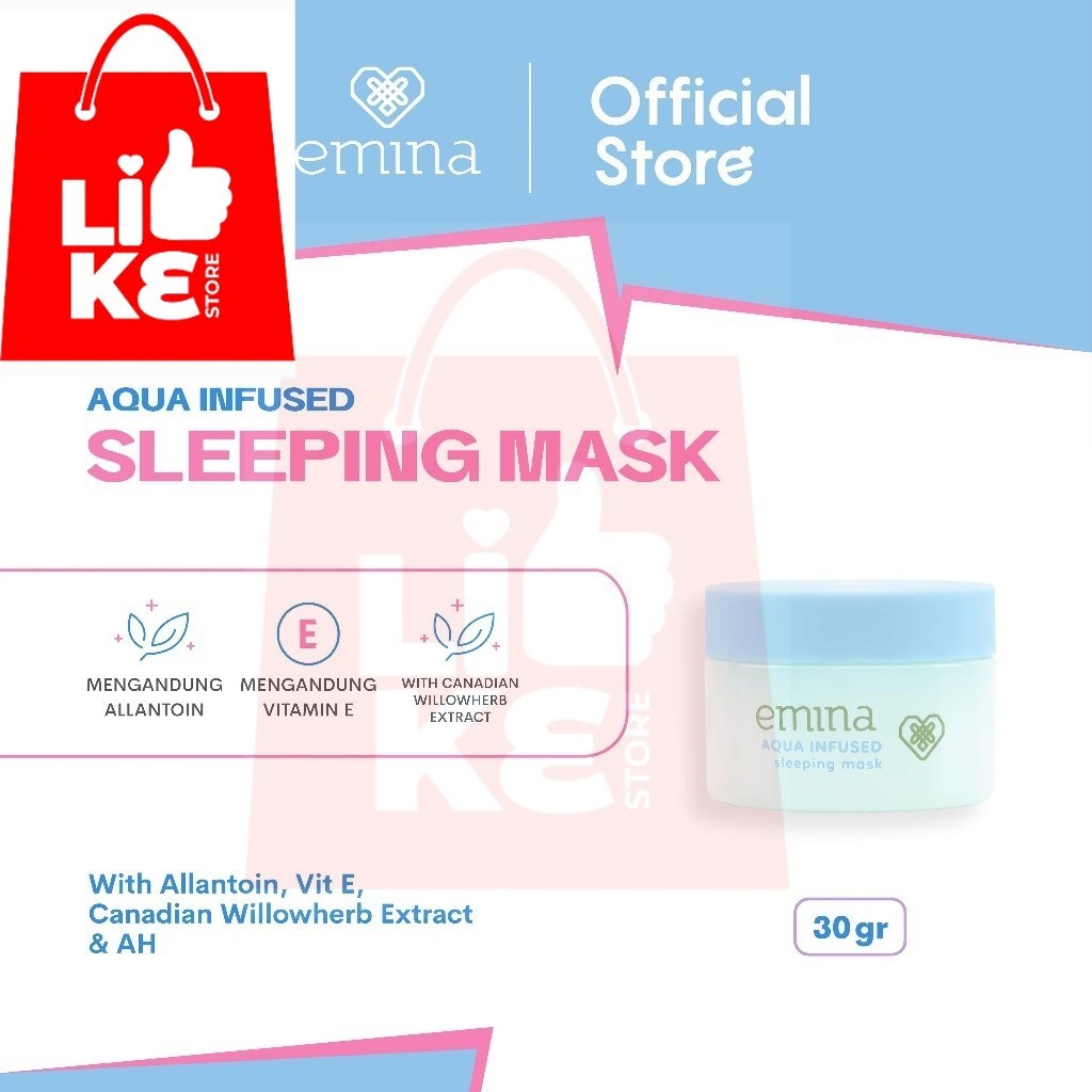 Jual Emina Aqua Infused Sleeping Mask 30 g | Shopee Indonesia