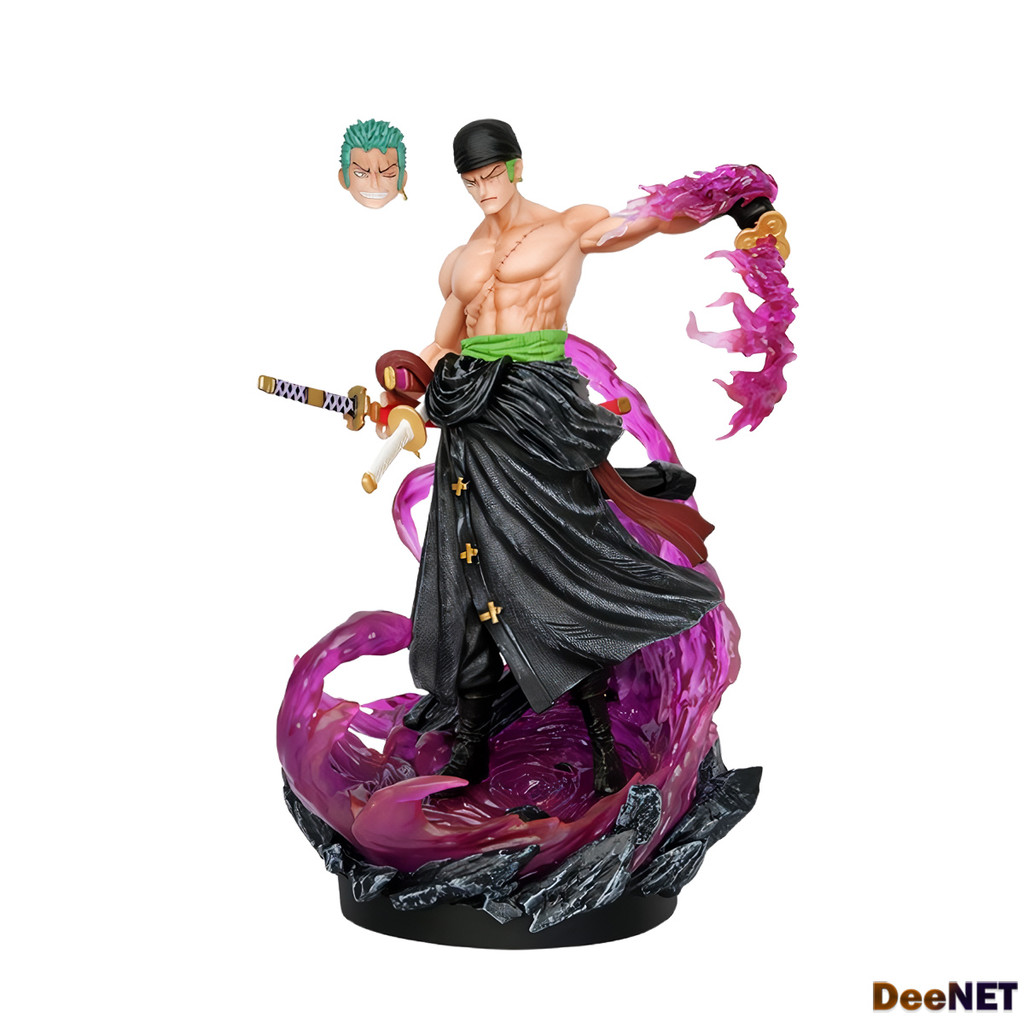 Jual Roronoa Zoro Ghost Island Two Head One Piece 29cm Action Figure ...