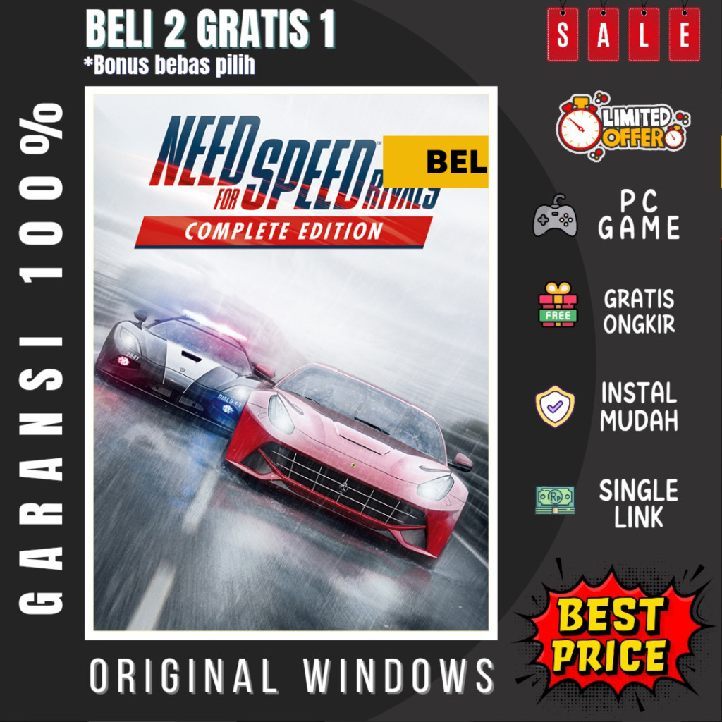 Jual NEED FOR SPEED RIVALS COMPLETE EDITION - GAME PC - GAME LAPTOP ...