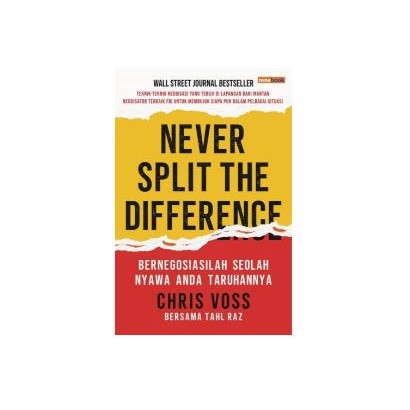 Jual Buku Never Split The Difference Chris Voss | Shopee Indonesia