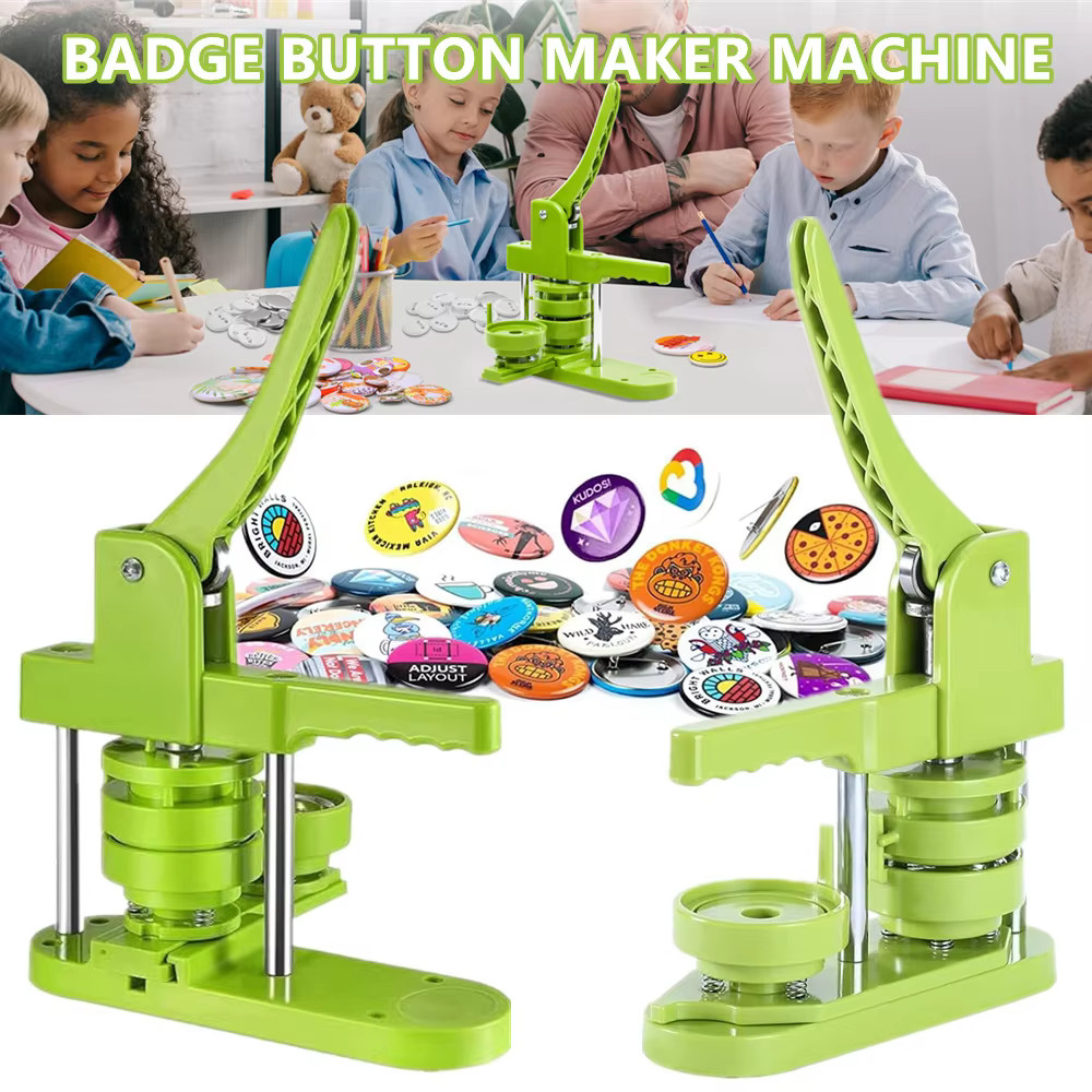 Jual DCBADGE Mesin Press Pin Bros Peniti Bulat Rotating Button Maker ...