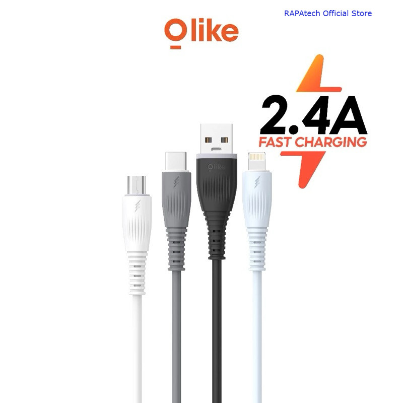 Jual Olike D309 Kabel Data Micro USB / Type-C / Lightning Fast Charging ...