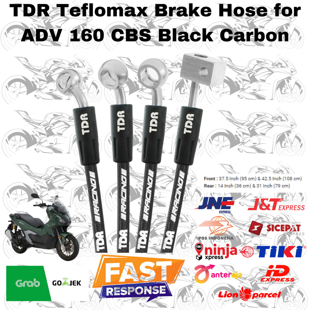 Jual TDR Teflomax Brake Hose For ADV 150 ADV 160 new PCX 160 PCX 150 ...