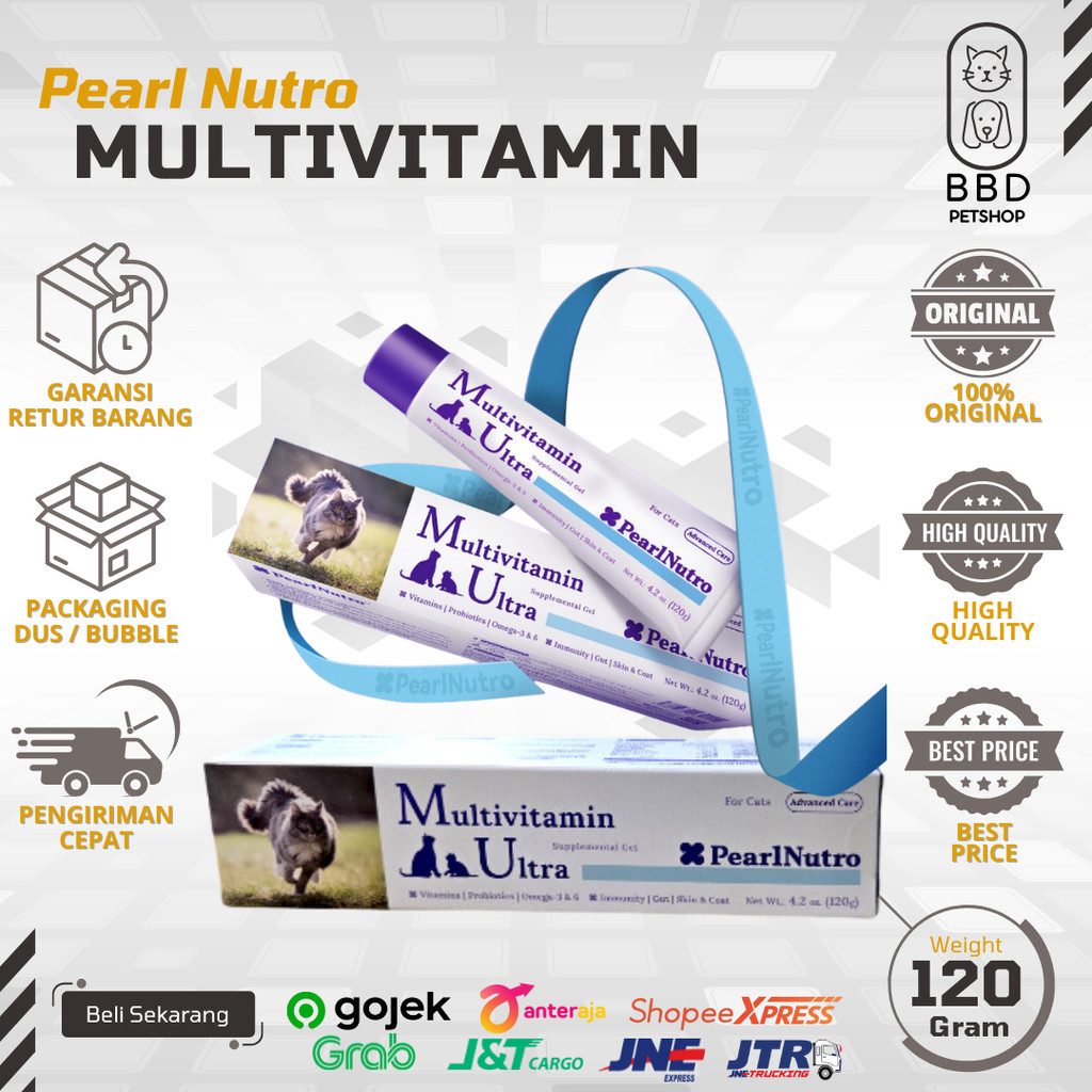 Jual PEARL NUTRO Multivitamin Ultra Supplemental Gel 120 GR | Shopee ...
