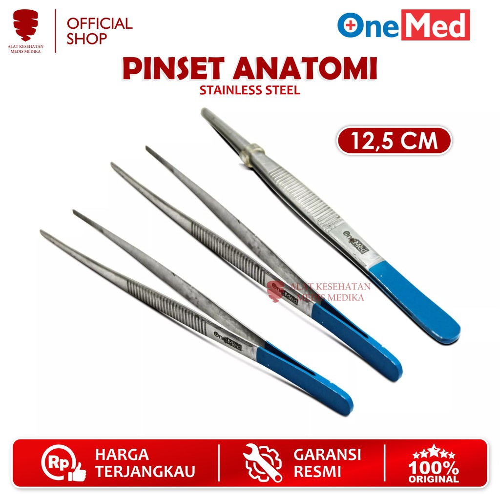 Jual Pinset Anatomis Biru Hand Tools Onemed 12,5cm 12,5 cm Peralatan ...