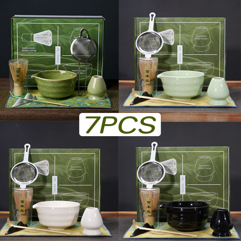 Jual NEW 7PCS Alat Matcha Making Set Matcha Bowl Matcha Brewing Set ...