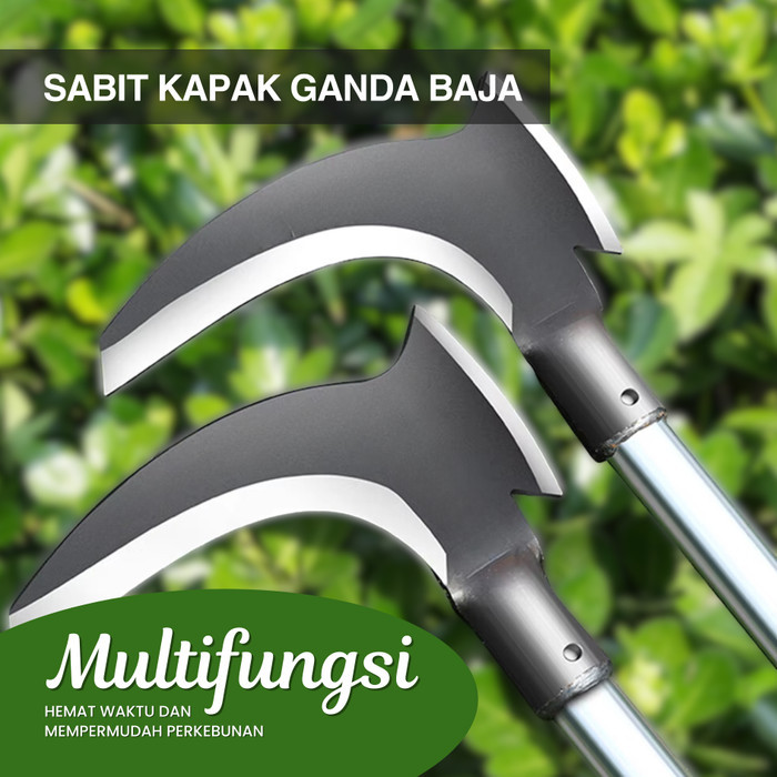 Jual Pemangkas rumput Arit Baja Asli Pemangkas Sabit Ganda Alat Panen ...