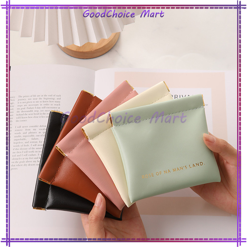 Jual Pouch Mini Dompet PU Solid Color / Pouch Auto Close Model Kulit ...