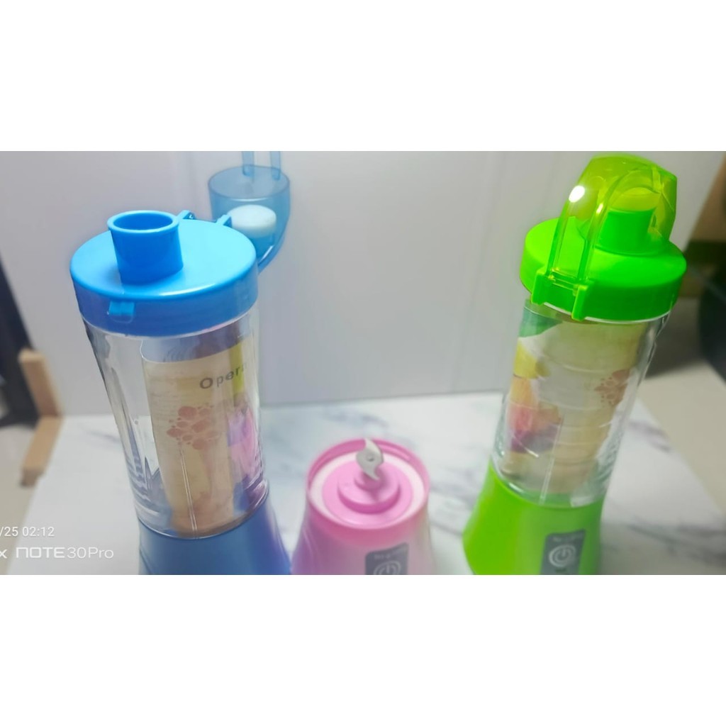 Jual Blender jus portable / Jus buah portable dengan power bank / Juice ...