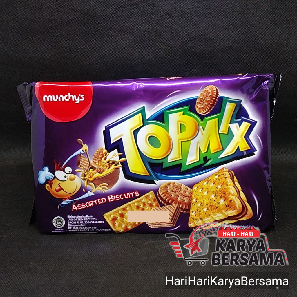 Jual MAKANAN RINGAN BISKUIT MUNCHY'S ASSORTED BISKUIT TOP MIX 295GR ...