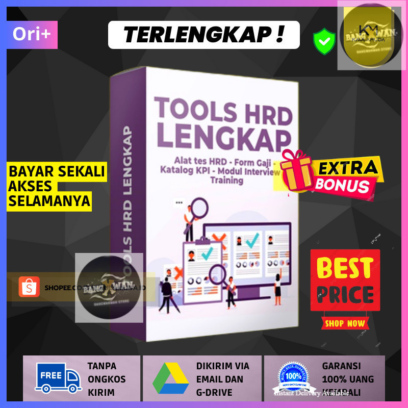 Jual FILE TOOLS TEMPLATE HRD Alat Tes HRD Katalog KPI SOP HRD Form ...