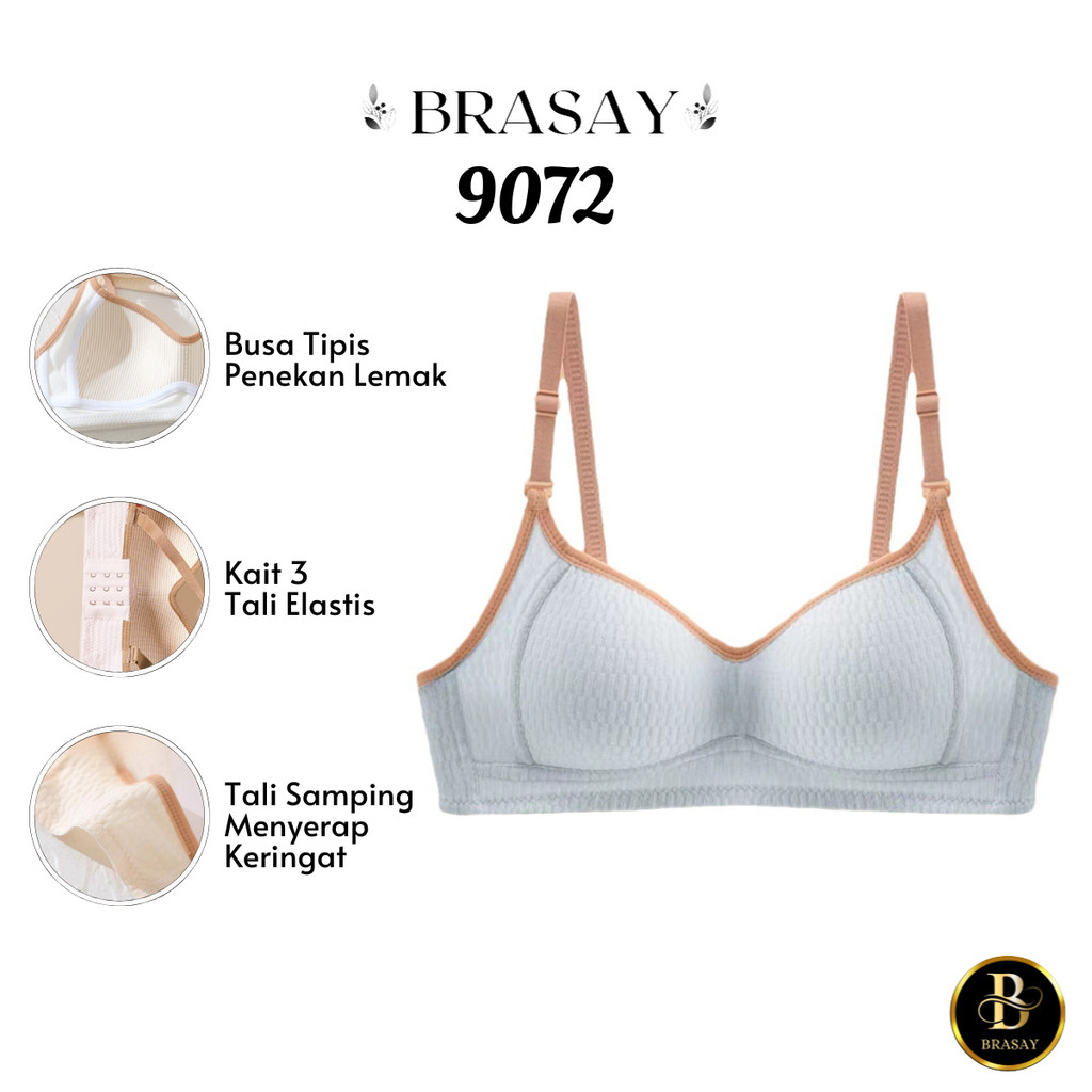 Jual Brasay BH Bra motif garis lurus Push Up Style Senam Zumba Yoga ...