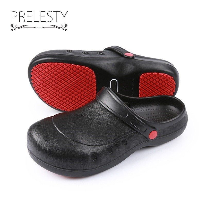 Jual Chef Shoes Sepatu Kitchen Pria Anti Slip Selop Import Original ...