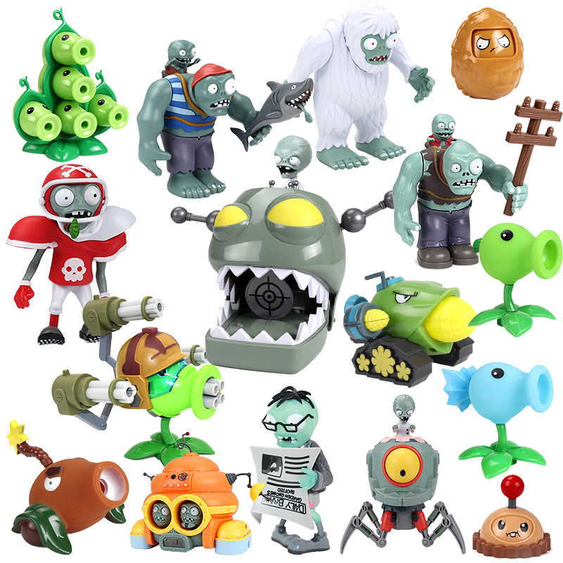 Jual PLANTS VS ZOMBIES Crazy Dave Game Action Figure Roadblock Iron ...