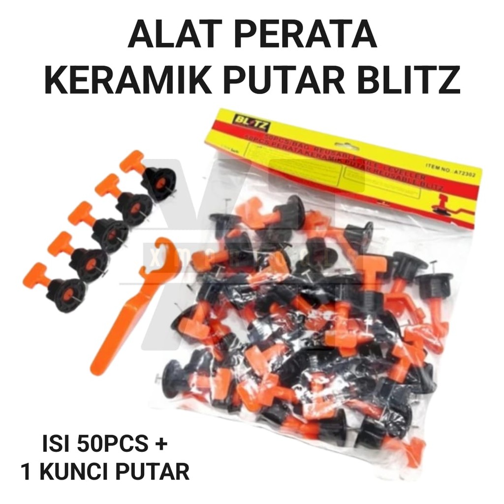 Jual Alat Perata Keramik Putar Set 50 Pcs BLITZ - Tile Leveling ...