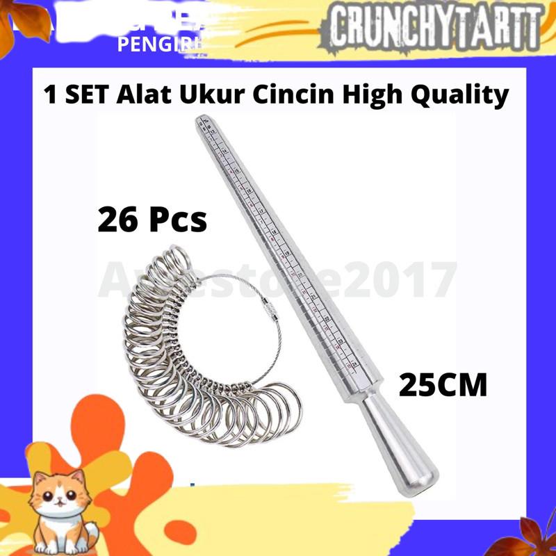 Jual READYYY Alat Ukur Cincin Tongkat Ring Sizer Measurement Tool Set ...