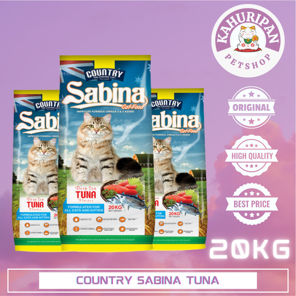 Jual Sabina Premium Cat Food 20 Kg | makanan kucing 20kg ocean fish ...