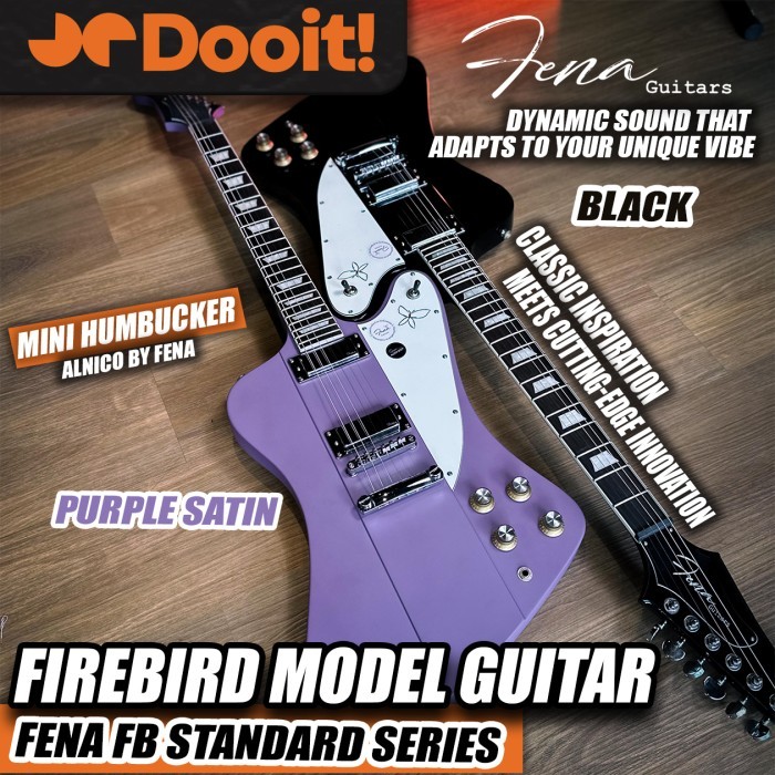 Jual Fena Guitars Firebird Fire Bird Standard Series Electric Gitar ...