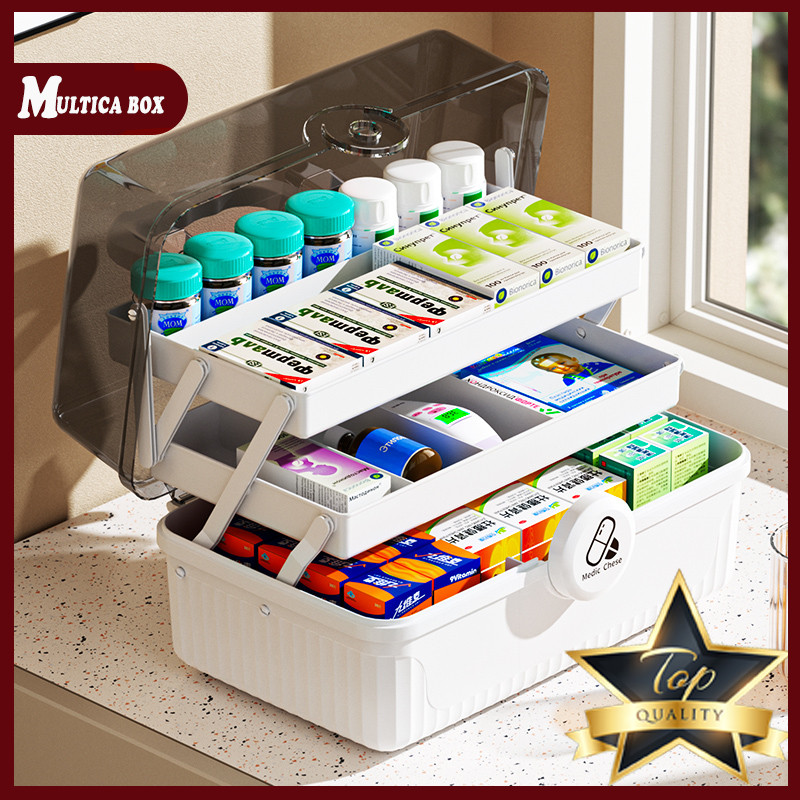 Jual Multica Box kotak penyimpan obat portabel, kotak penyimpan pil ...