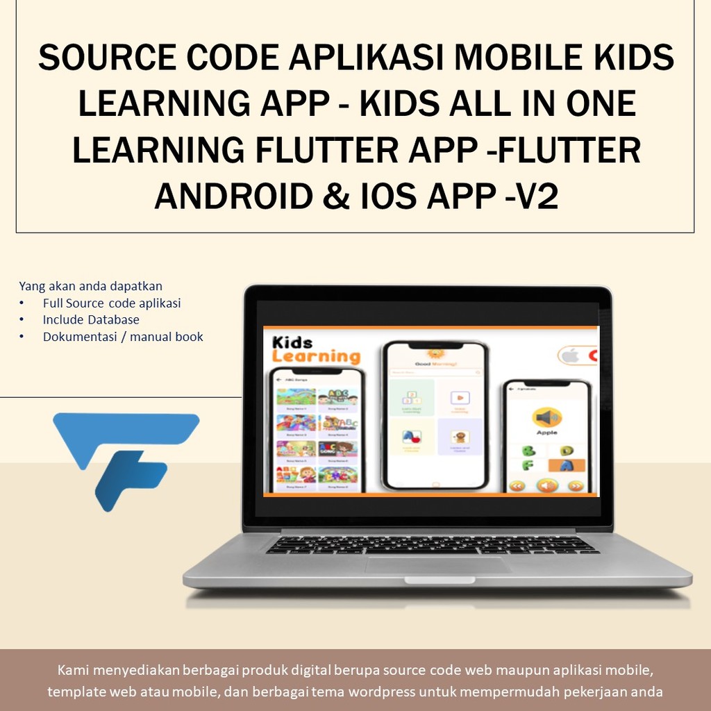 Jual SOURCE CODE APLIKASI MOBILE KIDS LEARNING APP - KIDS ALL IN ONE LEARNING FLUTTER APP ...