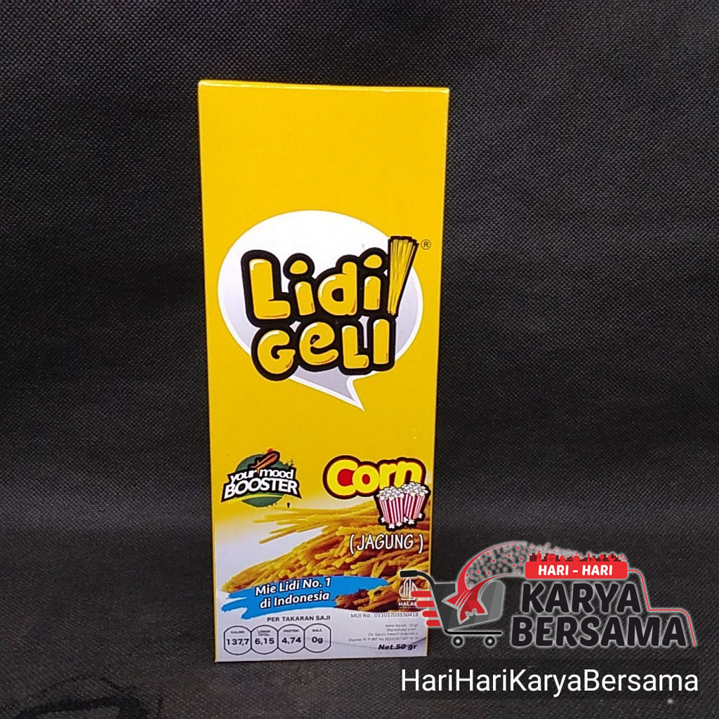 Jual MAKANAN RINGAN SNACK LIDI GELI MIE LIDI SWEET CORN 50GR | Shopee ...