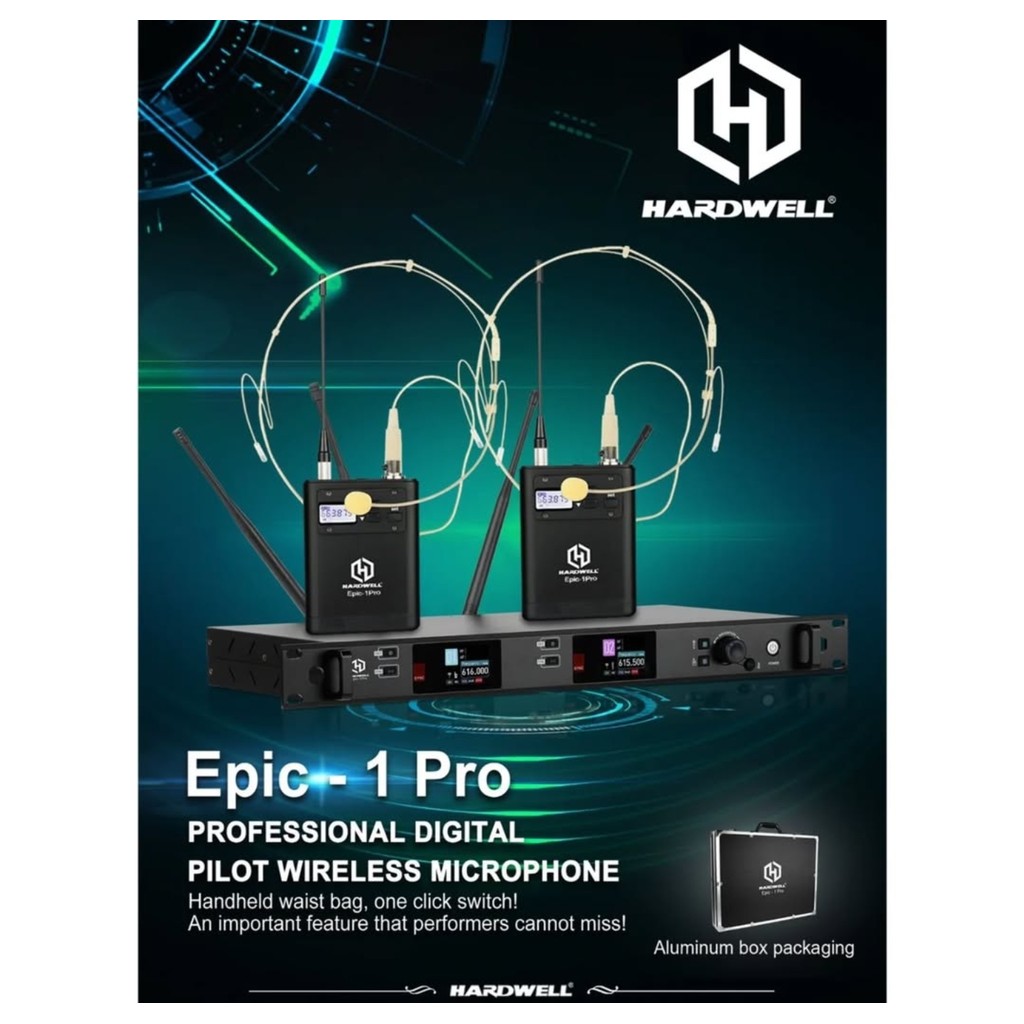 Jual Mic wireless Headset Hardwell EPIC 1L - Professional Digital Pilot ...