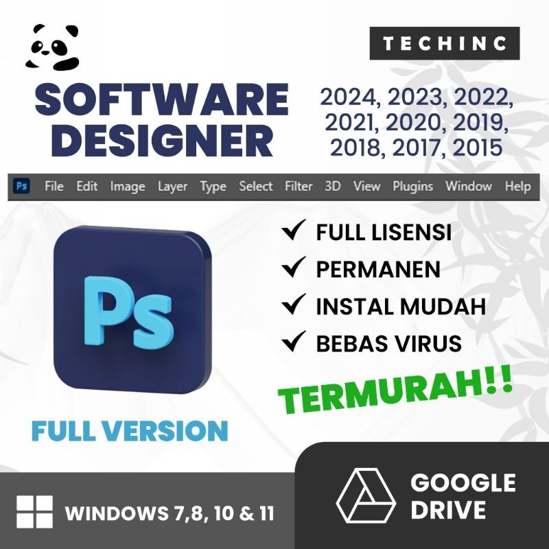 Jual Photoshop Full Version Terbaru/Versi Lama 2024 2023 2022 2021 2020 2019 2018 2017 2015 CS6 ...