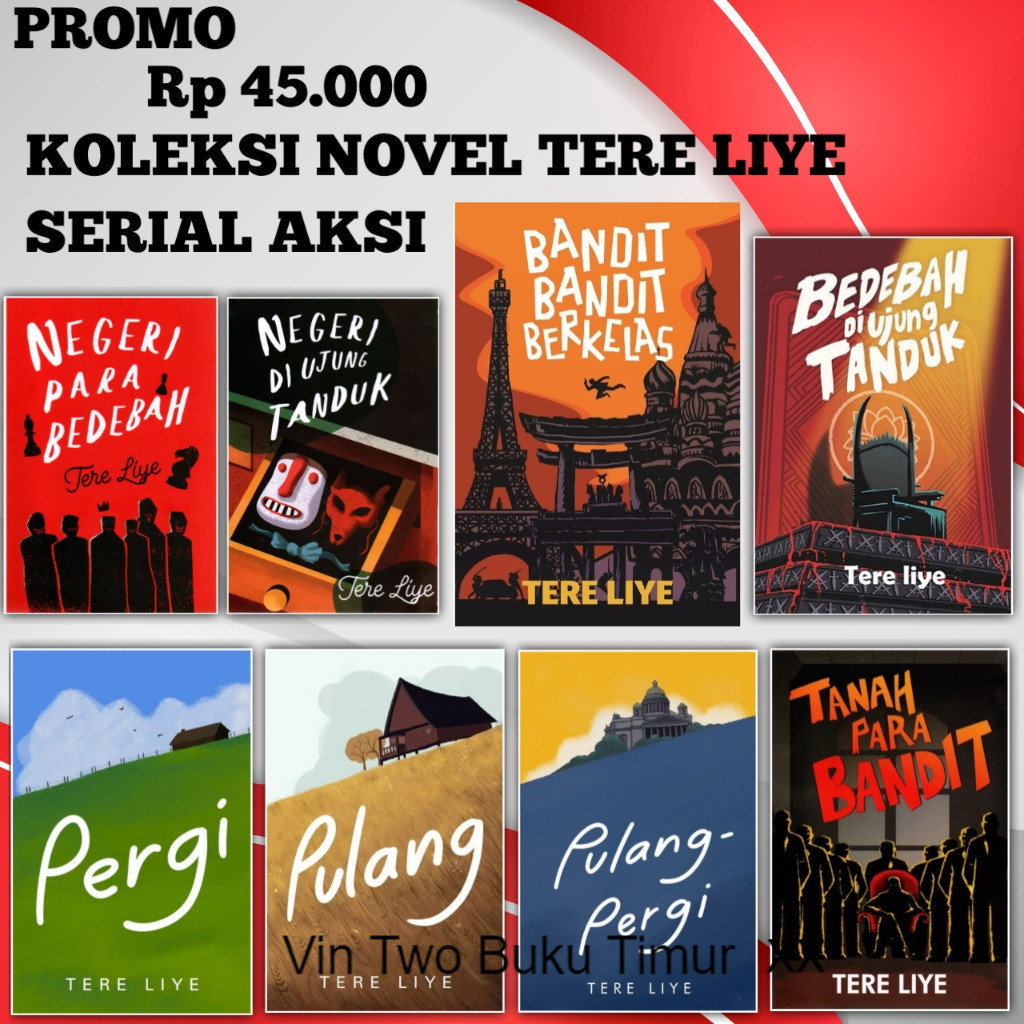 Jual Bebas Pilih Buku Novel Series Paket Lengkap Serial Aksi Tanah Para ...