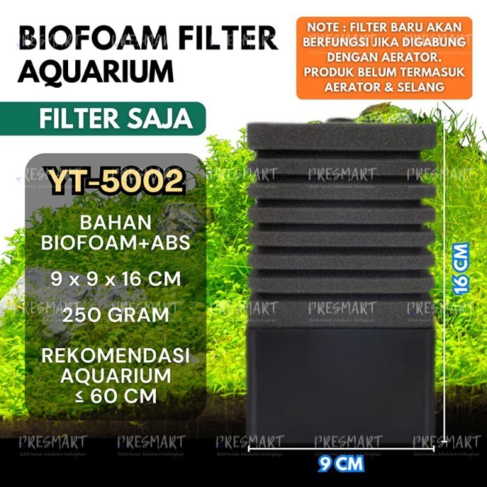 Jual Biofoam Filter 2 in 1 Aquarium Sponge Biofoam Aerator Akuarium Air ...