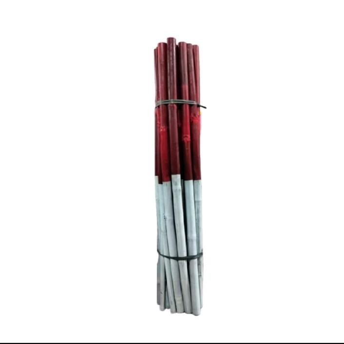 Jual Pagar Bambu Merah Putih 1 Meter Polos - Bambu 1 Meter | Shopee ...