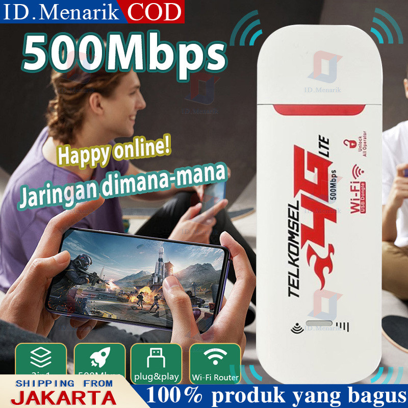 Jual Modem Wifi 4G Wingle USB Mifi All Operator 500Mbps Modem WIFI USB ...