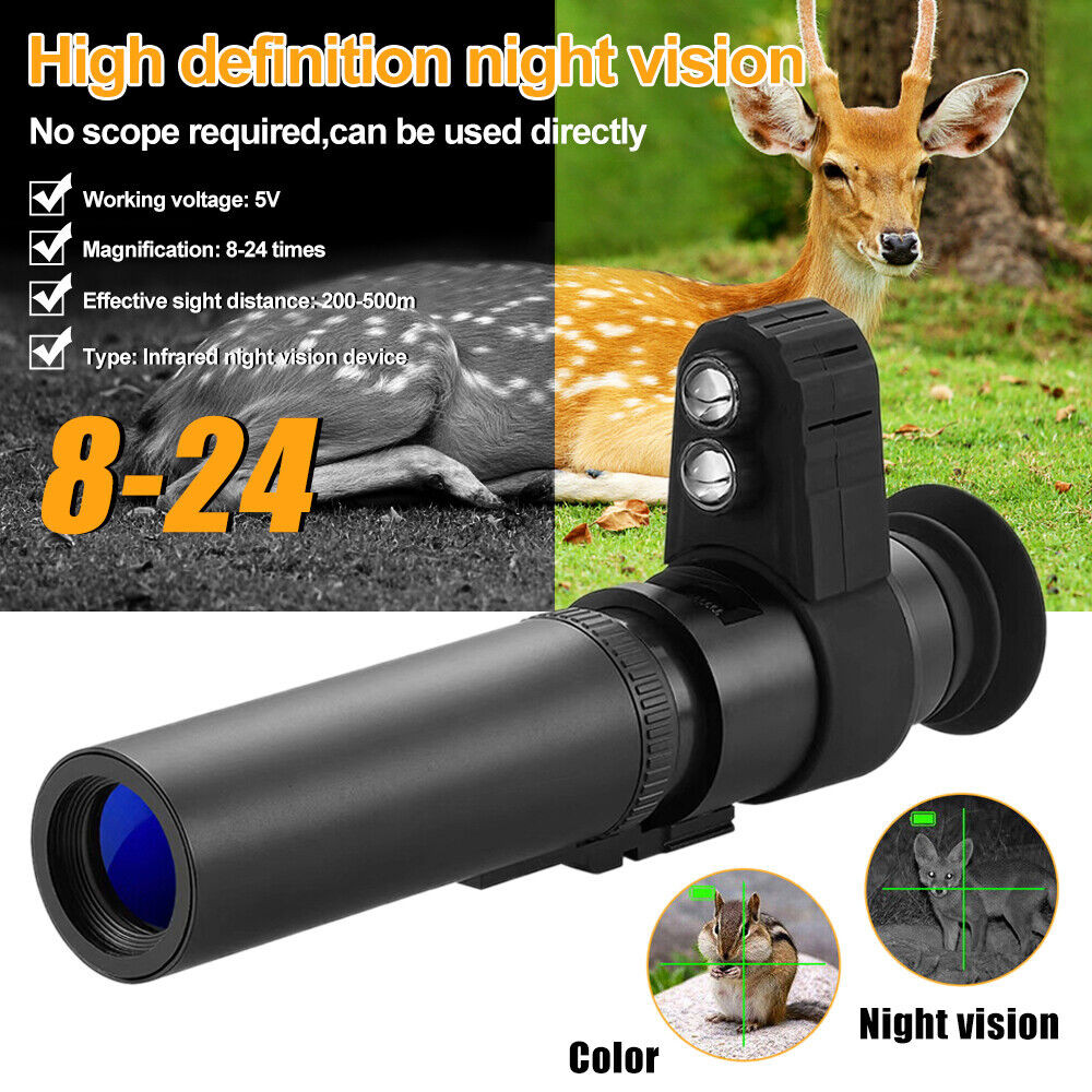 Jual G+ 8-24X Digital Night-Vision Rifle Scope Cross Cursor Optical ...