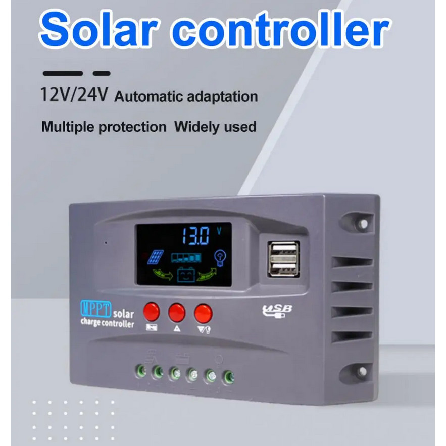 Jual AJSSHOP HXC Solar Charge Controller MPPT 2 USB Automatic Identify ...