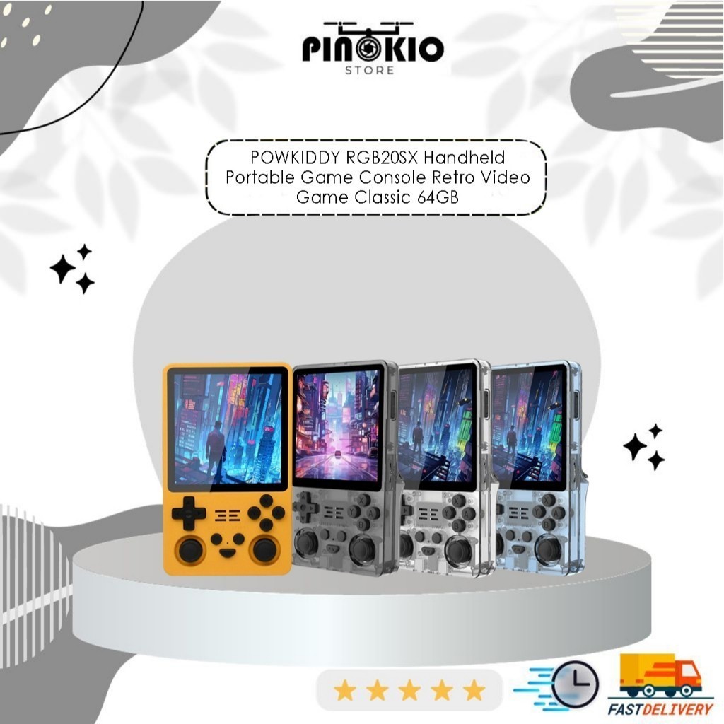 Jual 234 POWKIDDY RGB20SX Handheld Portable Game Console Retro Video ...