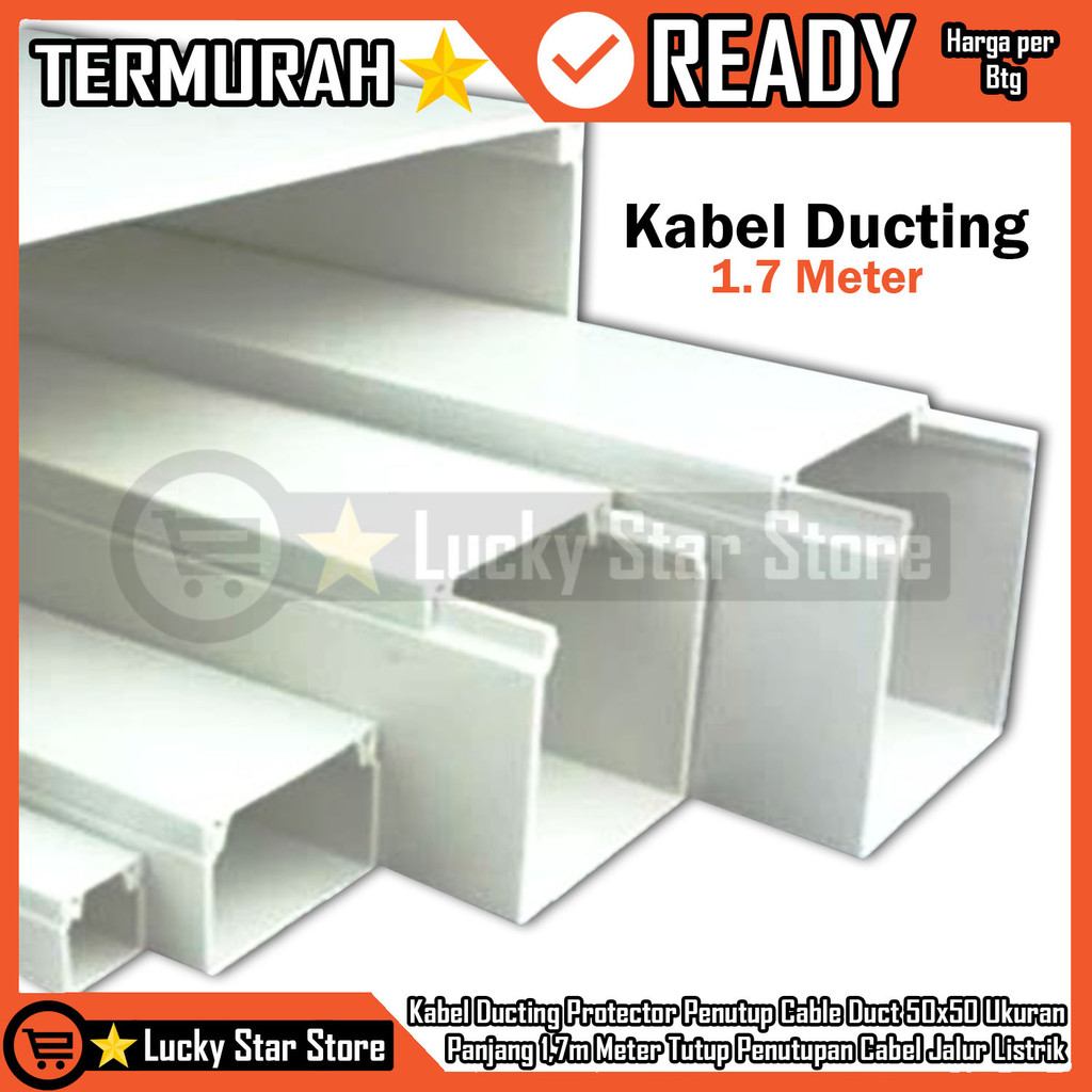 Jual Kabel Ducting Protector Pelindung Penutup Kable Duct PSD 10x15 16x16 25x25 50x100 50x50 ...