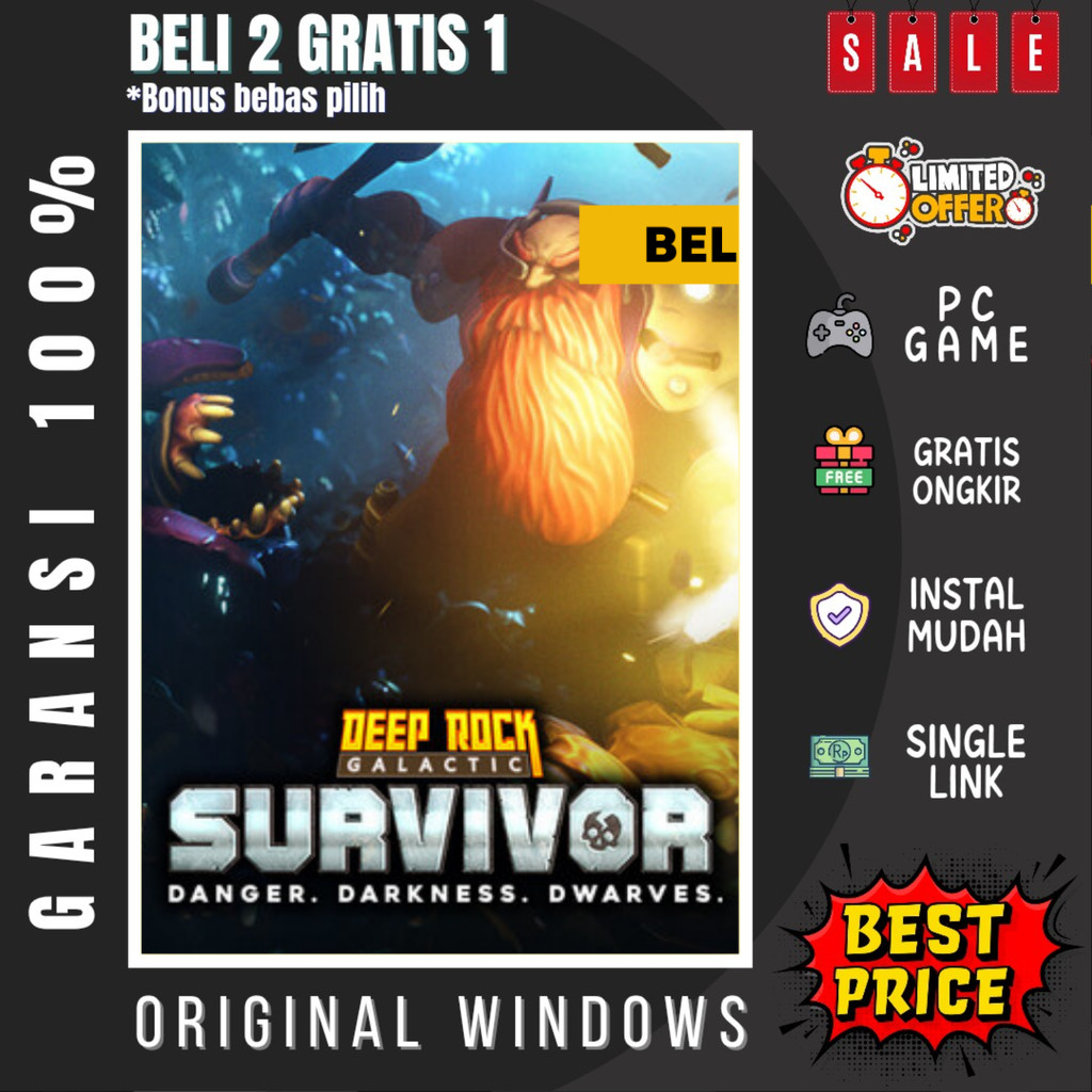 Jual DEEP ROCK GALACTIC SURVIVOR- GAME PC - GAME LAPTOP - PC GAMES ...